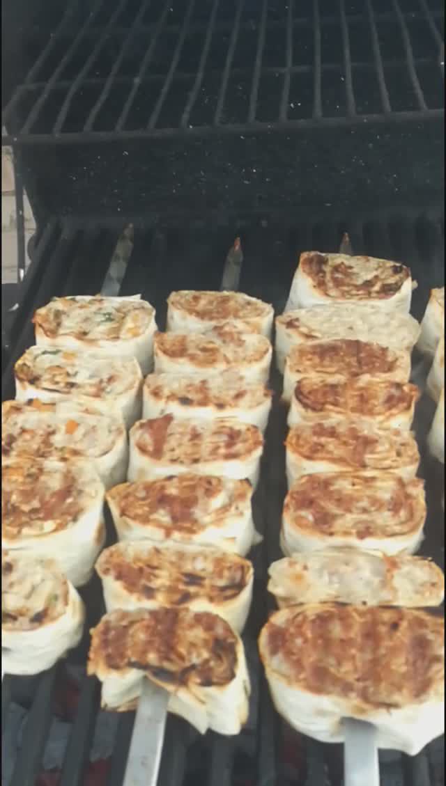 рецепт самого вкусног шашлыка из фарша и лаваша рулетики на барбекю шашлык рулетик из лаваша и фарша