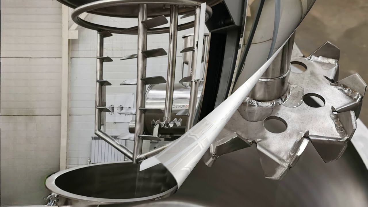 Диссольвер стационарный с подкатной дежой ДС-380 - слайд шоу