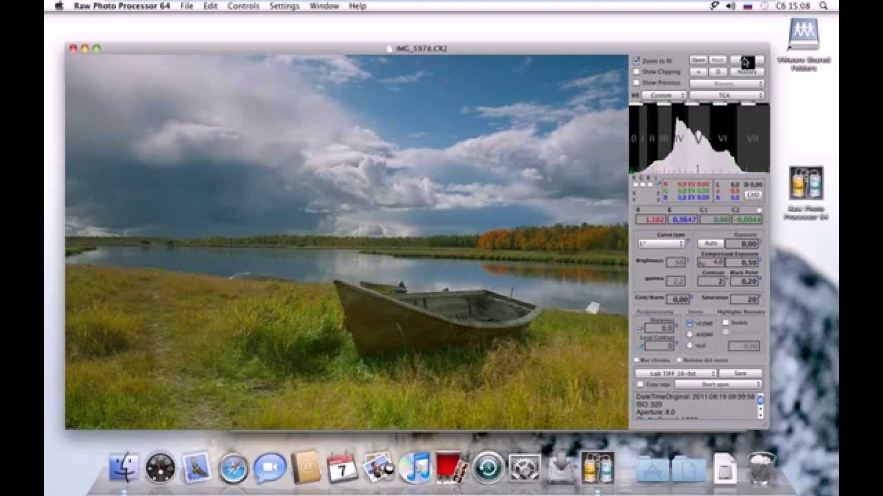 Небольшая обработка пейзажа Mac OS & Win 7 (Rpp & PS CS5.1)