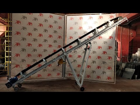 Конвейер роликовый ленточный желобчатый.mp4