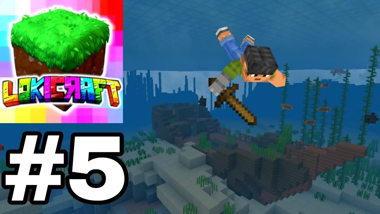 Нашёл ПОТОПЛЕННЫЙ КОРАБЛЬ и ДЖУНГЛИ в LOKICRAFT!!! (5 серия)