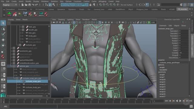 Exploring Human Muscles Setup in Maya