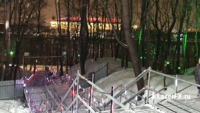 Светодиодное оформление лестницы