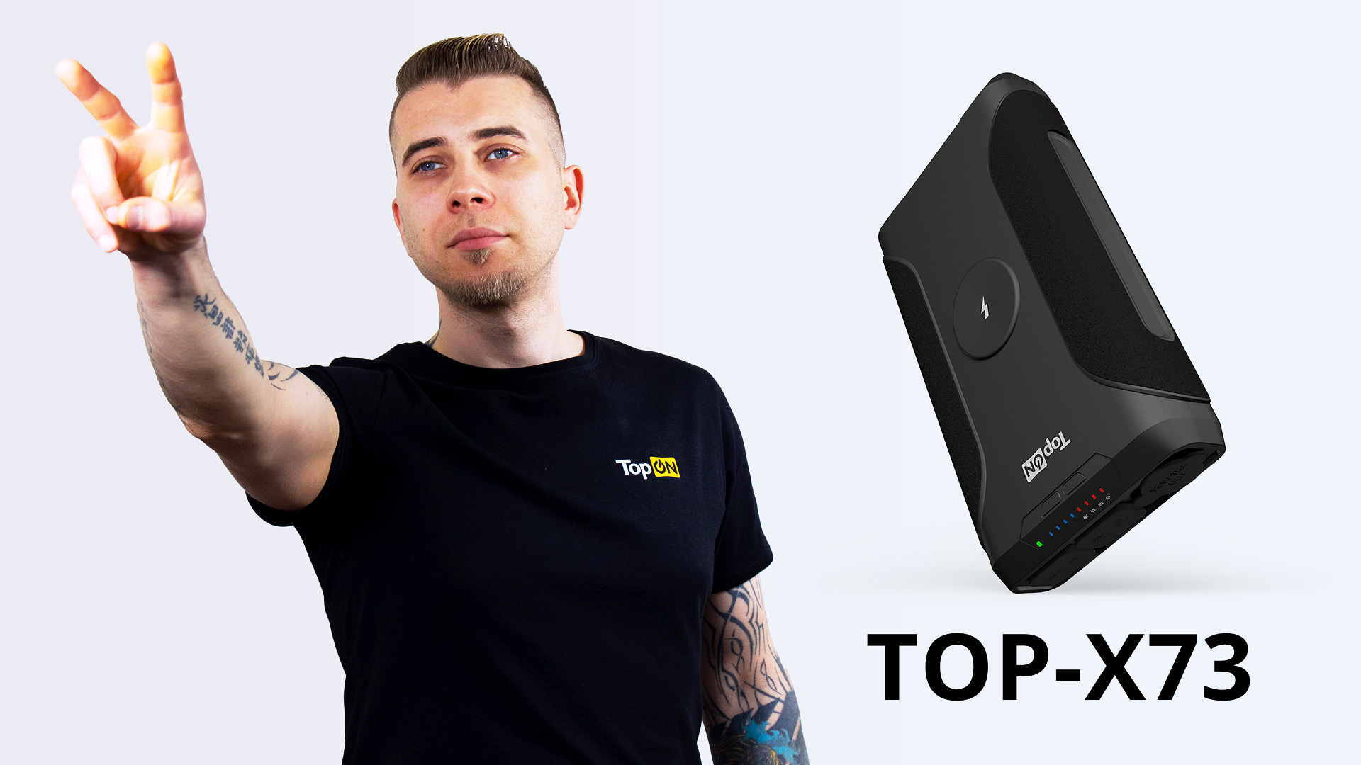 Обзор TopON TOP-X73 72000mAh, 2 Type-C 60W/33W, USB 22.5W, авторозетка 180W, DC 72W, Qi 10W, фонарь