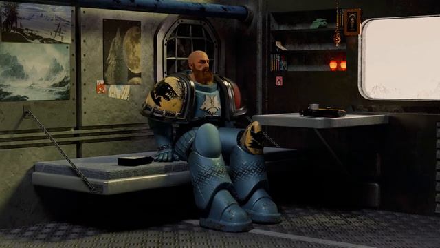 Космический волк слушает микстейп с древней Терры.  (Warhammer 40k memes)