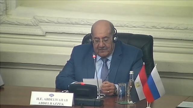 Выступление Председателя Сената Арабской республики Египет Абдельвахаба Абдерразека