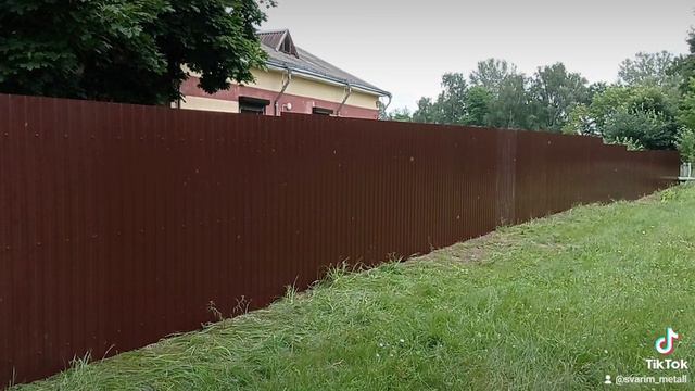 Забор из профнастила I Металлопрофиль I Забор своими руками