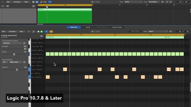 Logic Pro 10.7.8 - SWING Slider Update Explained