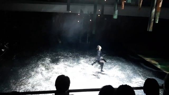 Сергей Полунин в роли Вудсмана (Дровосека) на премьере балета "Красная Шапочка" в концертном зале "З