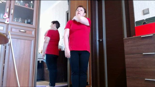 Упражнение на расслабление мышц плечевого пояса (трапеции)