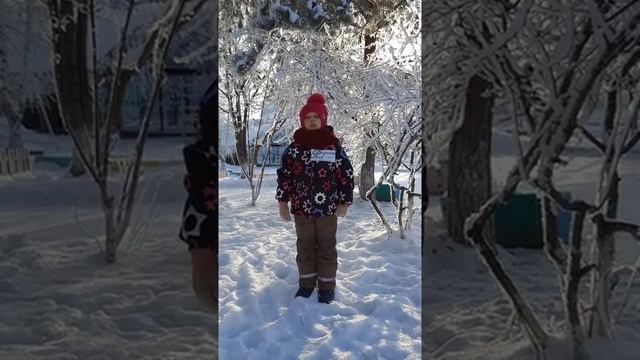 Шалаева Анастасия Артемовна, 6 лет, С. А. Есенин 'Поет зима - аукает...'