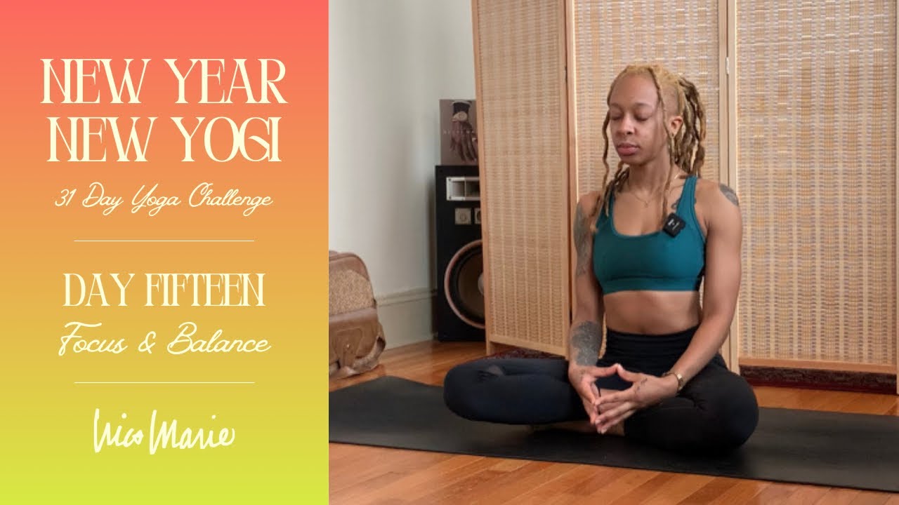 Tag 15 Yoga Gleichgewichts-Praxis