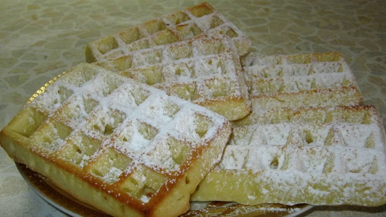 Вафли бельгийские в духовке