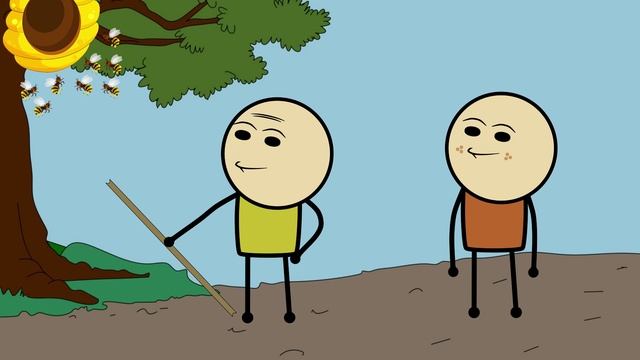 Смешная анимация (Улий диких пчел)