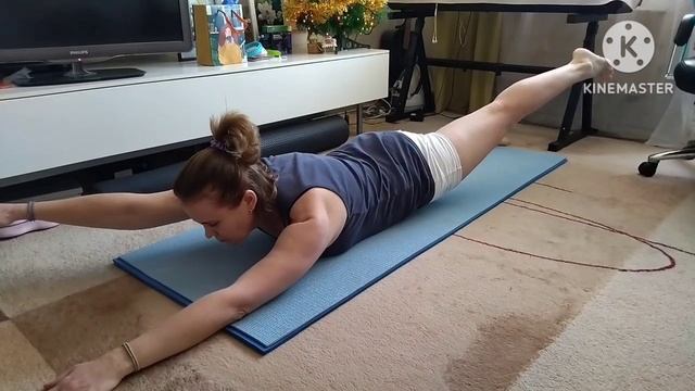 Диагональ. Растяжение и укрепление спины. Убираем складки на спине. Улучшение осанки.