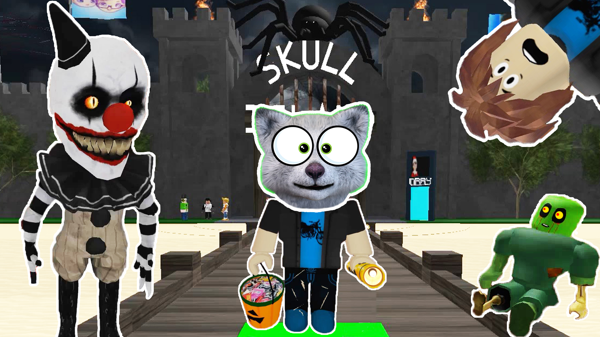 Пёсик Лайки и СМЕРТЕЛЬНЫЙ Побег из Парка Аттракционов Роблокс