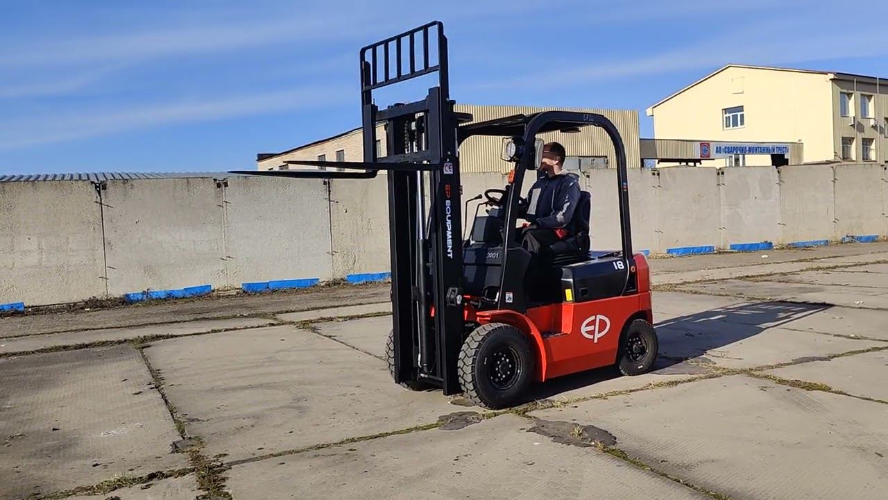 Дизельный погрузчик EP CPCD18T8, вагонная мачта  с высотой подъема 3м