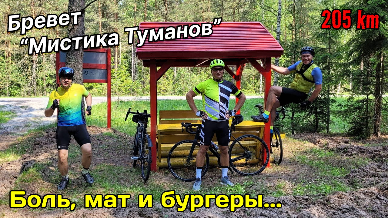 По маршруту бревета "Мистика туманов" | 205 км | Боль, мат и бургеры...
