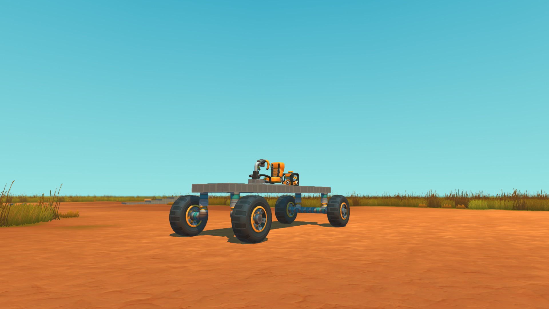 Как сделать простую зависимую подвеску в Scrap Mechanic