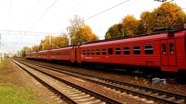 Электропоезд ЭД4М-0412 (ТЧ-50) скорый приг. поезд "Аэроэкспресс" №7219 Москва - а/п Домодедово.