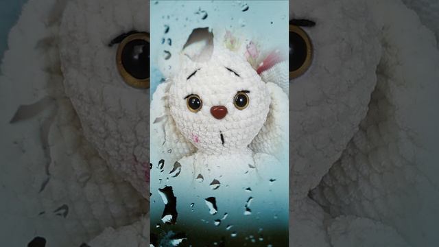 🐇 Грустный кролик 😔 Зайчик крючком 😥 #вязание #амигуруми #handmade