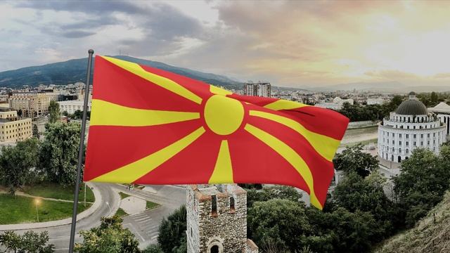 Флаг Северной Македонии