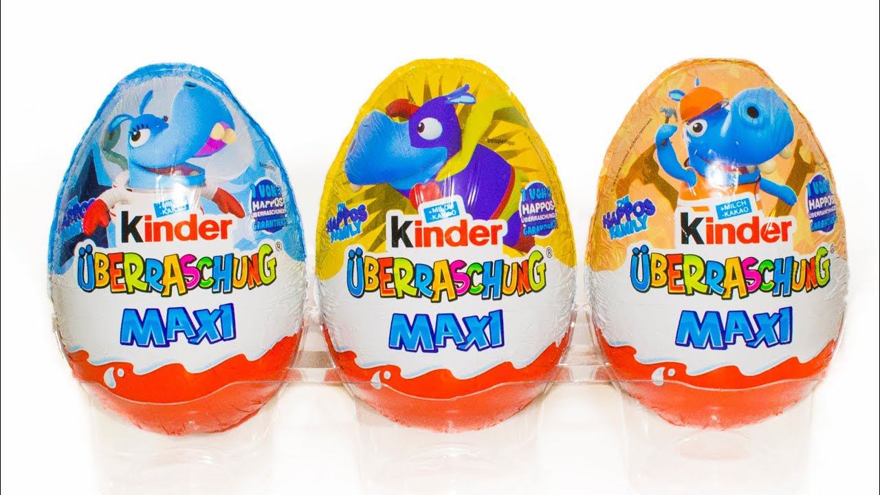ХАППОС ФЕМЕЛИ Киндер Сюрприх МАКСИ БЕГЕМОТИКИ MAXI The Happos Family