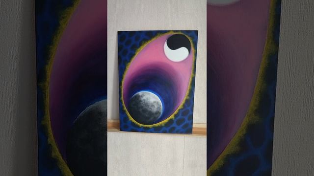 обзор моей картины "Тайна Луны"