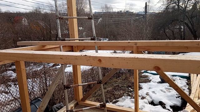 Строим веранду.