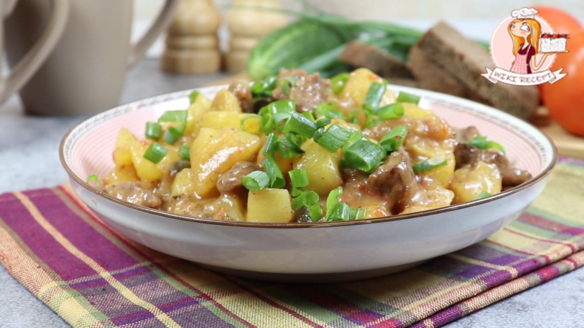 АЗУ по-татарски из ГОВЯДИНЫ с КАРТОШКОЙ и СОЛЕНЫМИ ОГУРЦАМИ - классический рецепт азу с картофелем