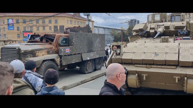 Выставка трофейной военной техники НАТО Новосибирск