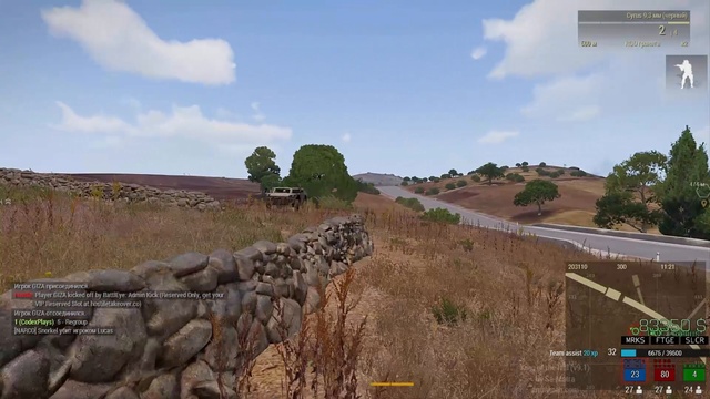 ArmA3 KotH Funny moments with girl & murder of 30,000 m))