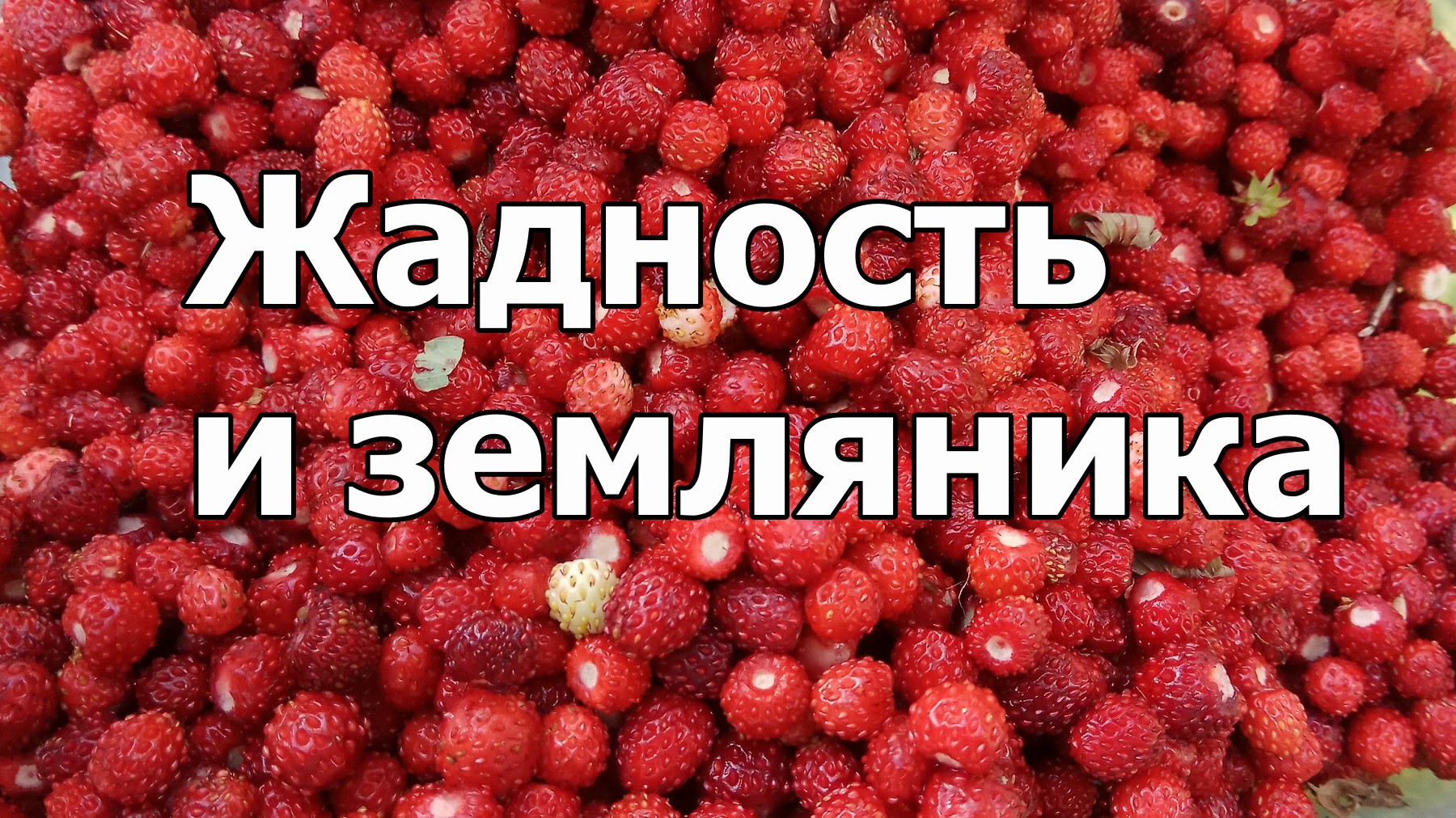 Земляника и жадность