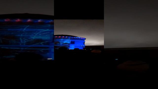 Световое шоу  на башне монетного монетного двора  3