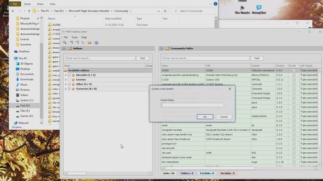 Addons Linker Сортировка дополнений в Microsoft Flight Simulator