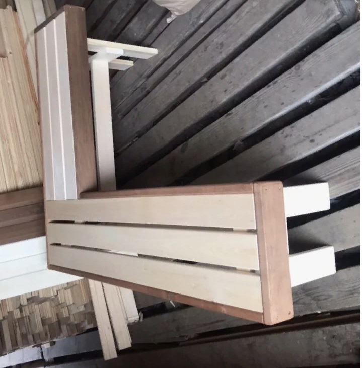 Угловая скамейка в комнату отдыха в баню. Часть 1. Шаблон, заготовка.