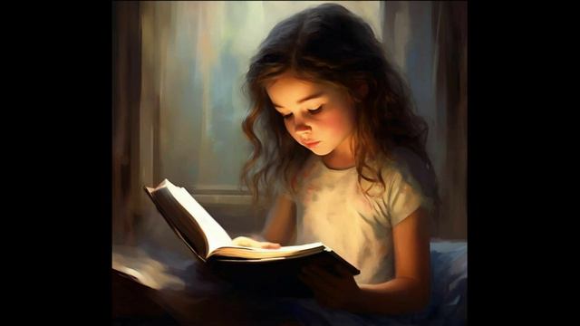 Девочка читает книгу