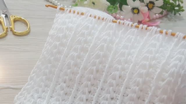 Тунисское вязание крючком - Узор крючком - Тунисский узор крючком - Вязание крючком