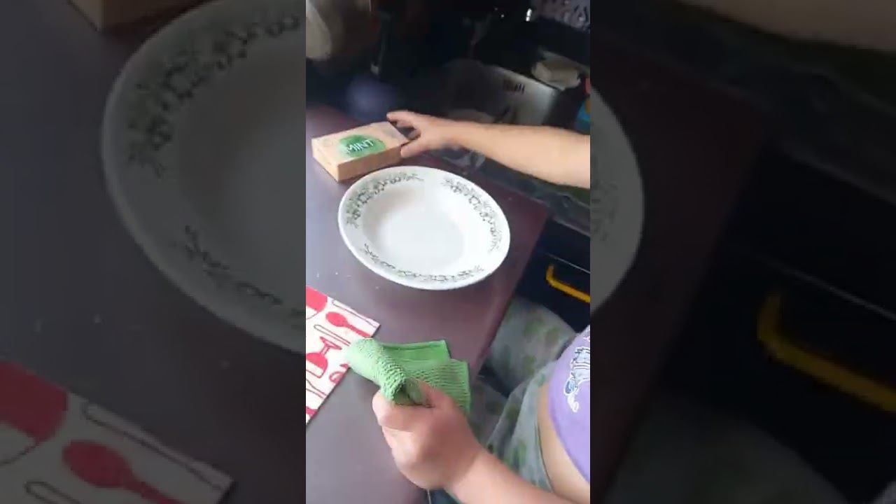 Настенька о салфетке для посуды