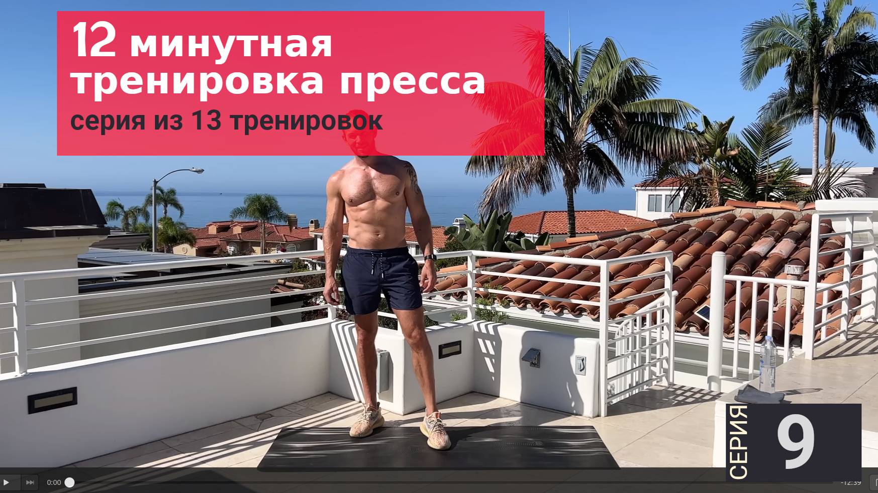12-МИНУТНАЯ СТОЯЧАЯ ТРЕНИРОВКА ДЛЯ ПРЕССА + КРУГОВАЯ ТРЕНИРОВКА HIIT | Серия 9