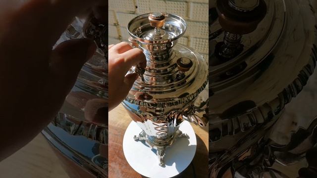 Самовар с необычным рисунком.