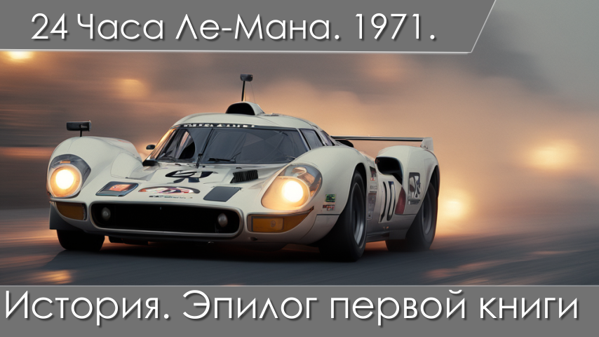 24 Часа Ле-Мана. История гонки с 1923 по 2023. Аудиокнига (1). 1971 год. Эпилог.
