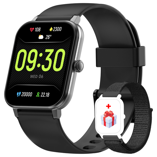 Смарт-часы Blackview унисекс с GPS-трекером, 1,69 дюйма, водостойкие