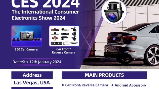 Wemaer Car Camera Factory is looking forward to meeting you at USA CES 2024