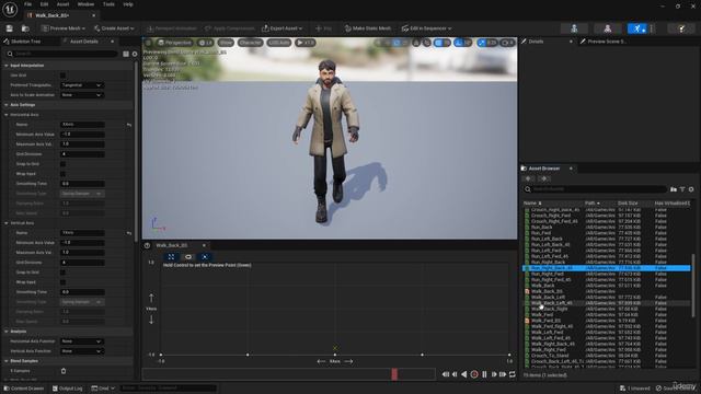 5. Create the movement blend spaces