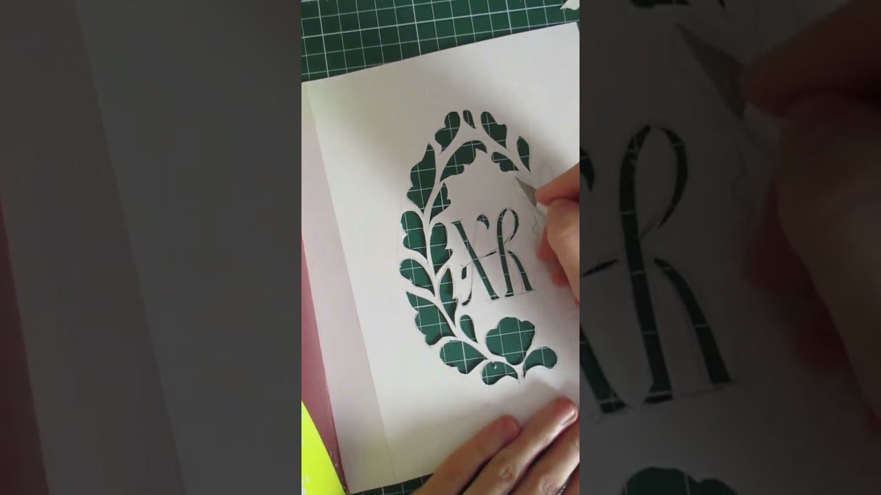 Пасхальная отрытка в технике вытынанка #вытынанка #открытка #леттеринг #papercutting #papercut