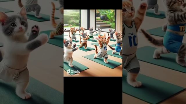 Котёнок 2023, кошачий спортзал, часть № 10❤️ #Shorts