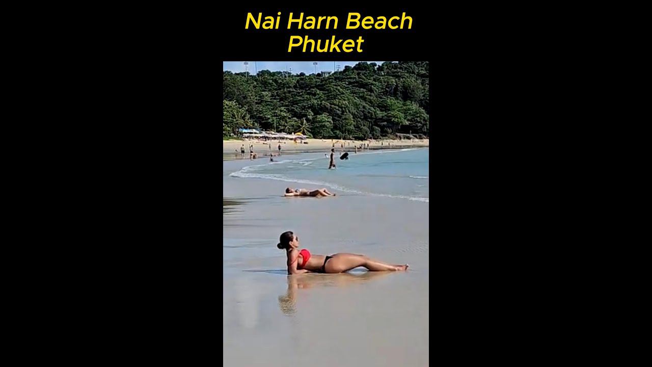 Beach walk Nai Harn beach Phuket Thailand #naiharnbeach #phuket #thailand  #beachwalk️☀️
