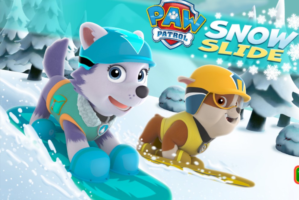 Щенячий патруль. Снежный спуск. Game Paw Patrol. Snow Slide (2020)