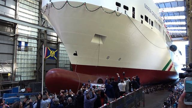 Спуск судна «Maria Grazia Onorato» на воду